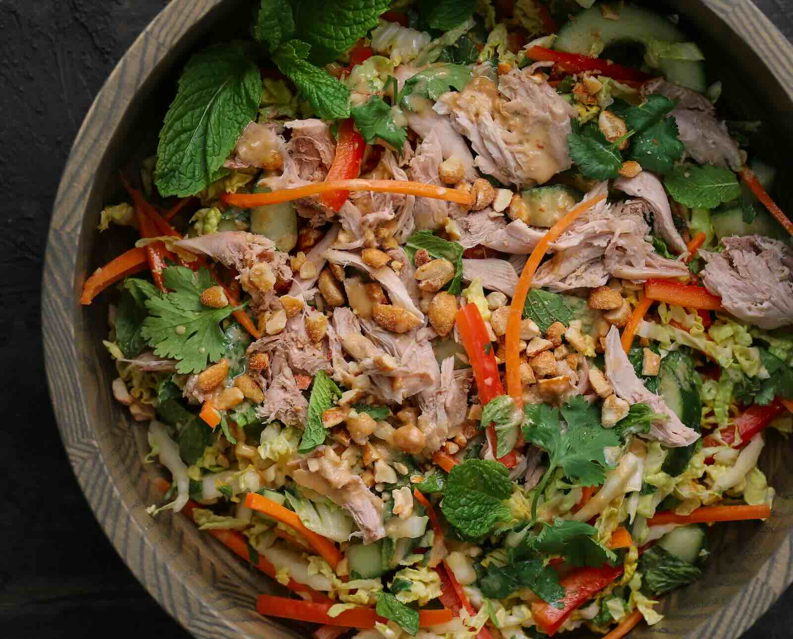 Chukar Salad with Peanut-Lime Dressing - Project Upland