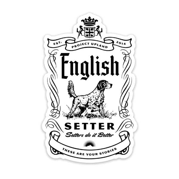 English Setter Label Sticker - Dog Breed Collection