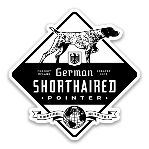 German Shorthaired Pointer Sticker - GSP hunting dog stickers