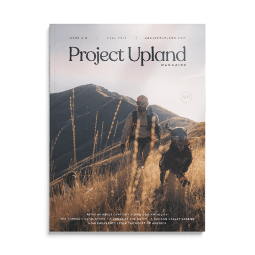 V0N0 of Project Upland Magazine 2018 "Issue Zero" - Project Upland