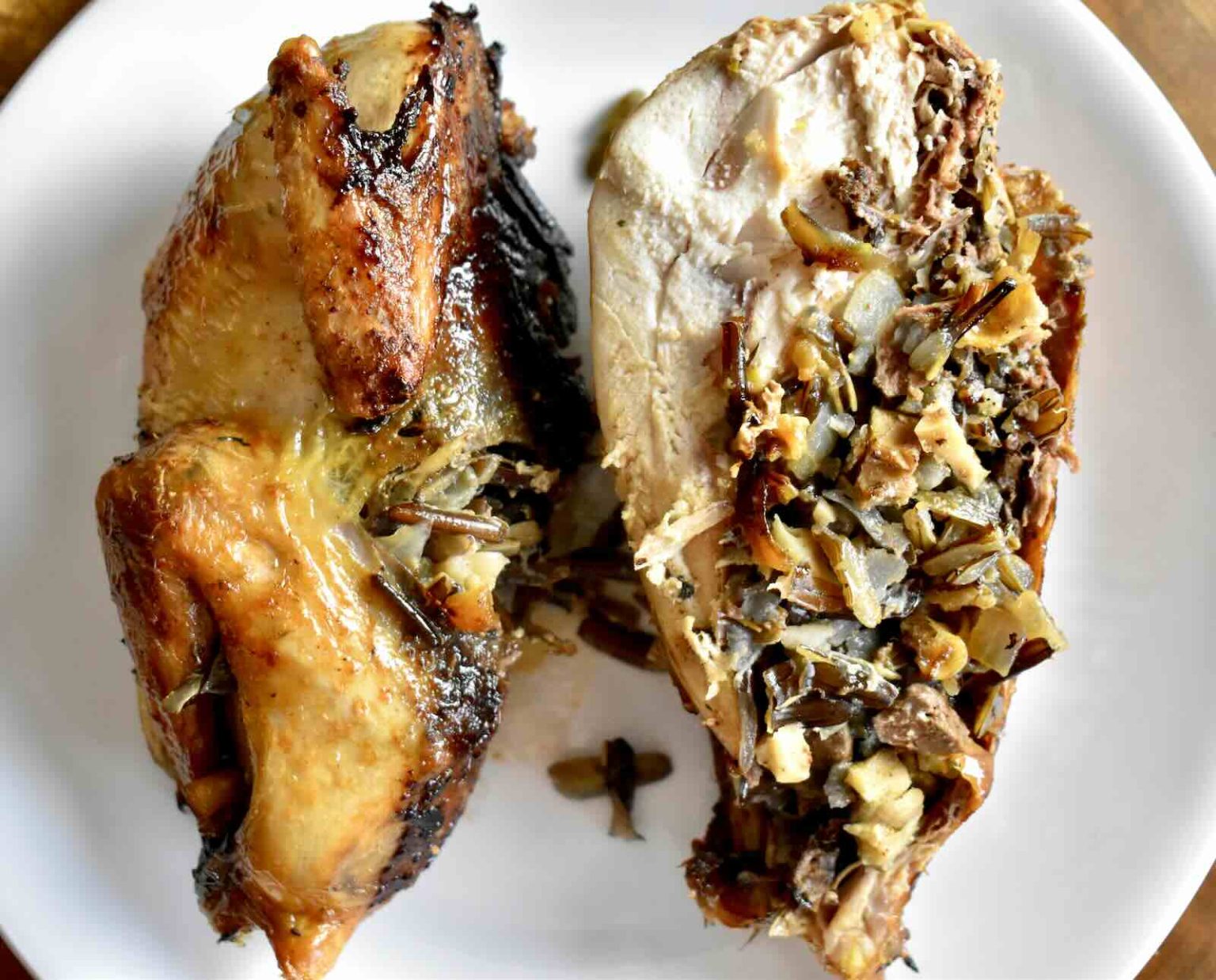 Roasted Ruffed Grouse with Wild Rice Stuffing - Project Upland